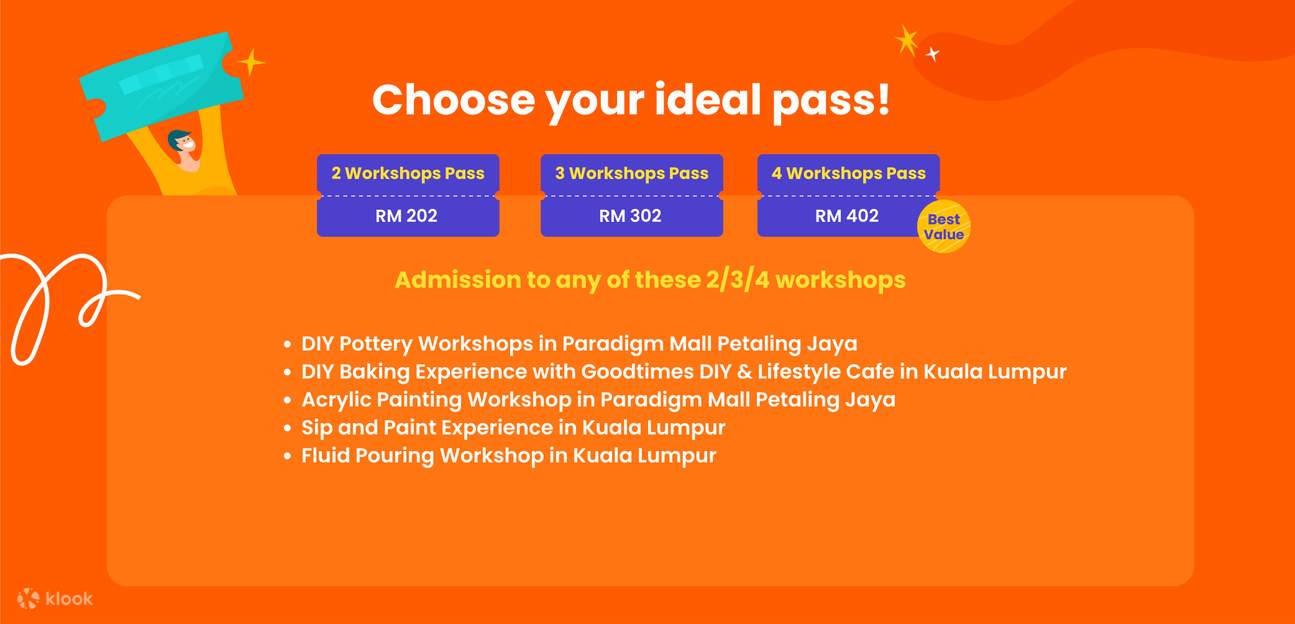 Klook Workshop Pass in Kuala Lumpur [Bundle & Save!] - Klook Malaysia